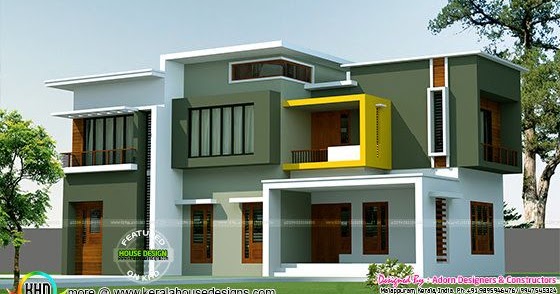 Box model contemporary house 2500 sq-ft