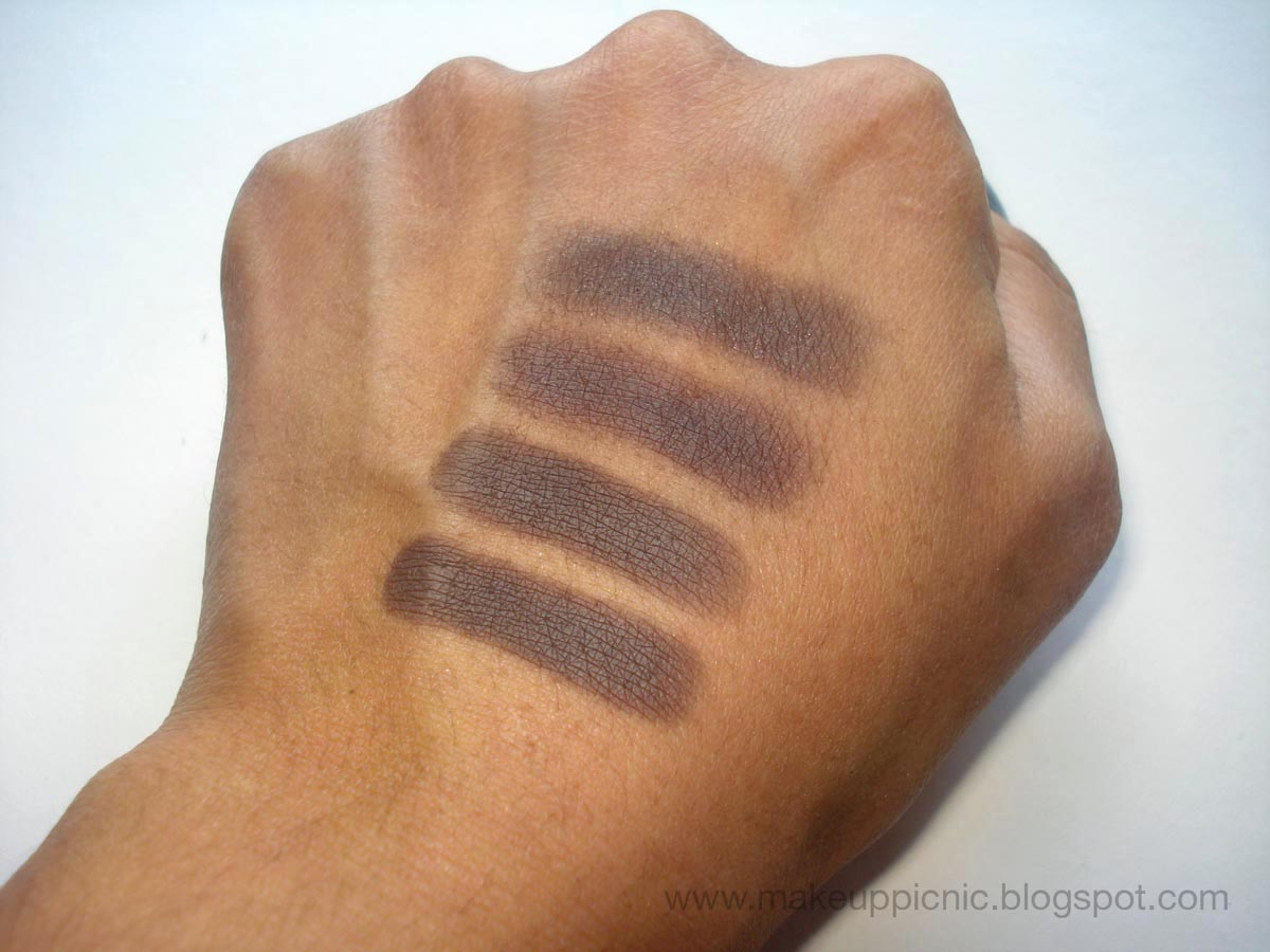 MakeUp Picnic: Dark Taupe-Brown Eyeshadow Comparison