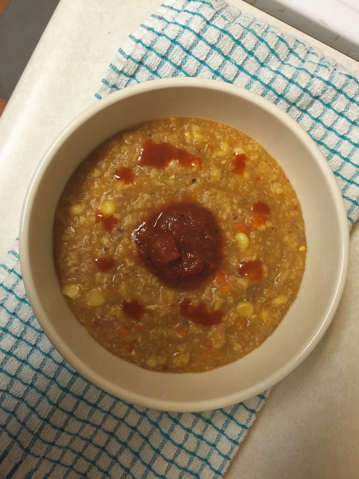 Amy's Nutritarian Kitchen: Aztec Corn and Quinoa Chowder