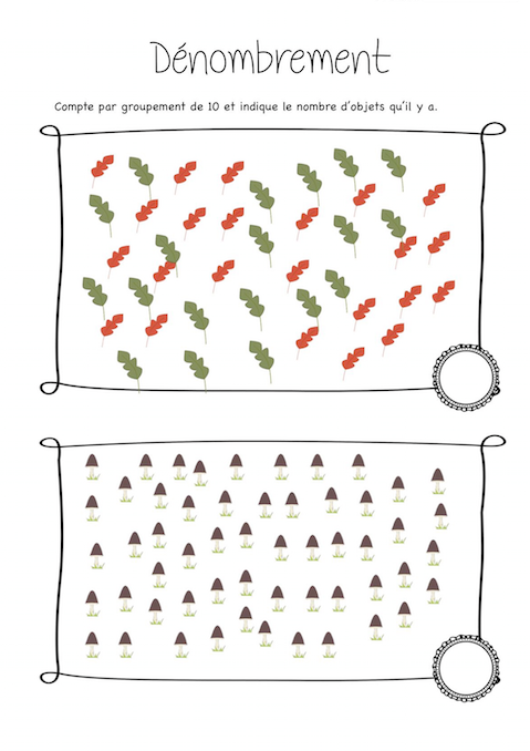Sur le chemin de l'école: Dénombrement