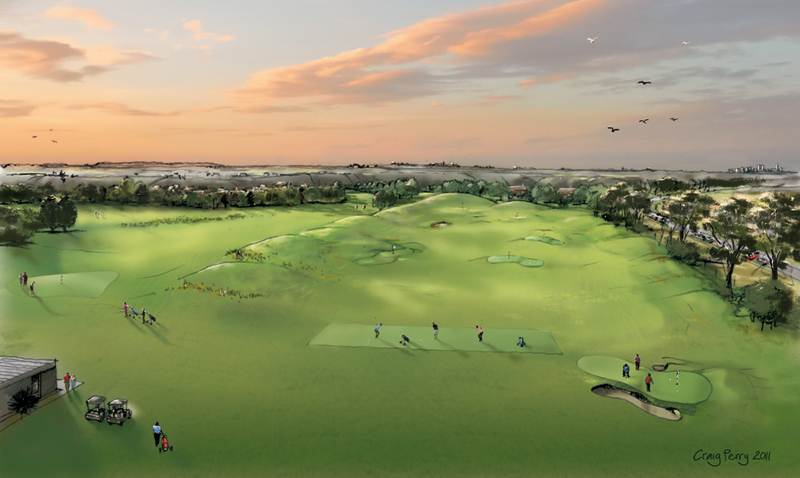 craig perry illustrator: Golf course drawings