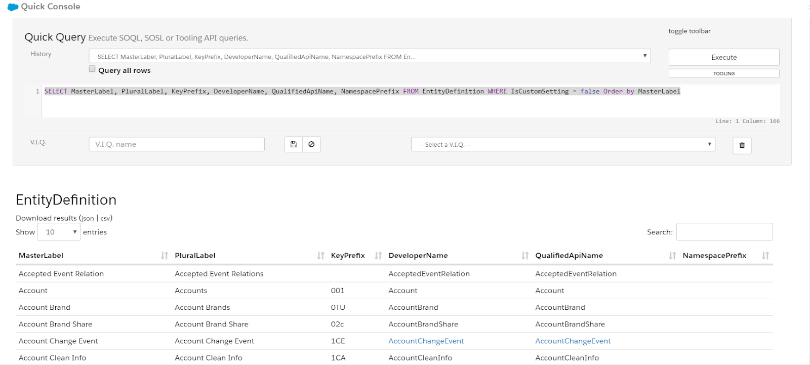 Salesforce Code Crack How To Query All Object Names In Org Using Soql