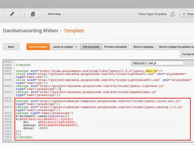 Create Album with Image Slider on Blogger | Agratitudesign Impression