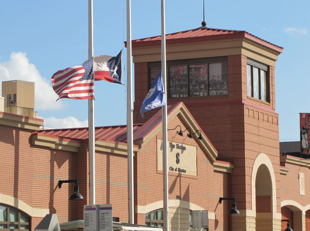Houston in Pics: City of Houston Fire Station No 8 in Downtown near Pie