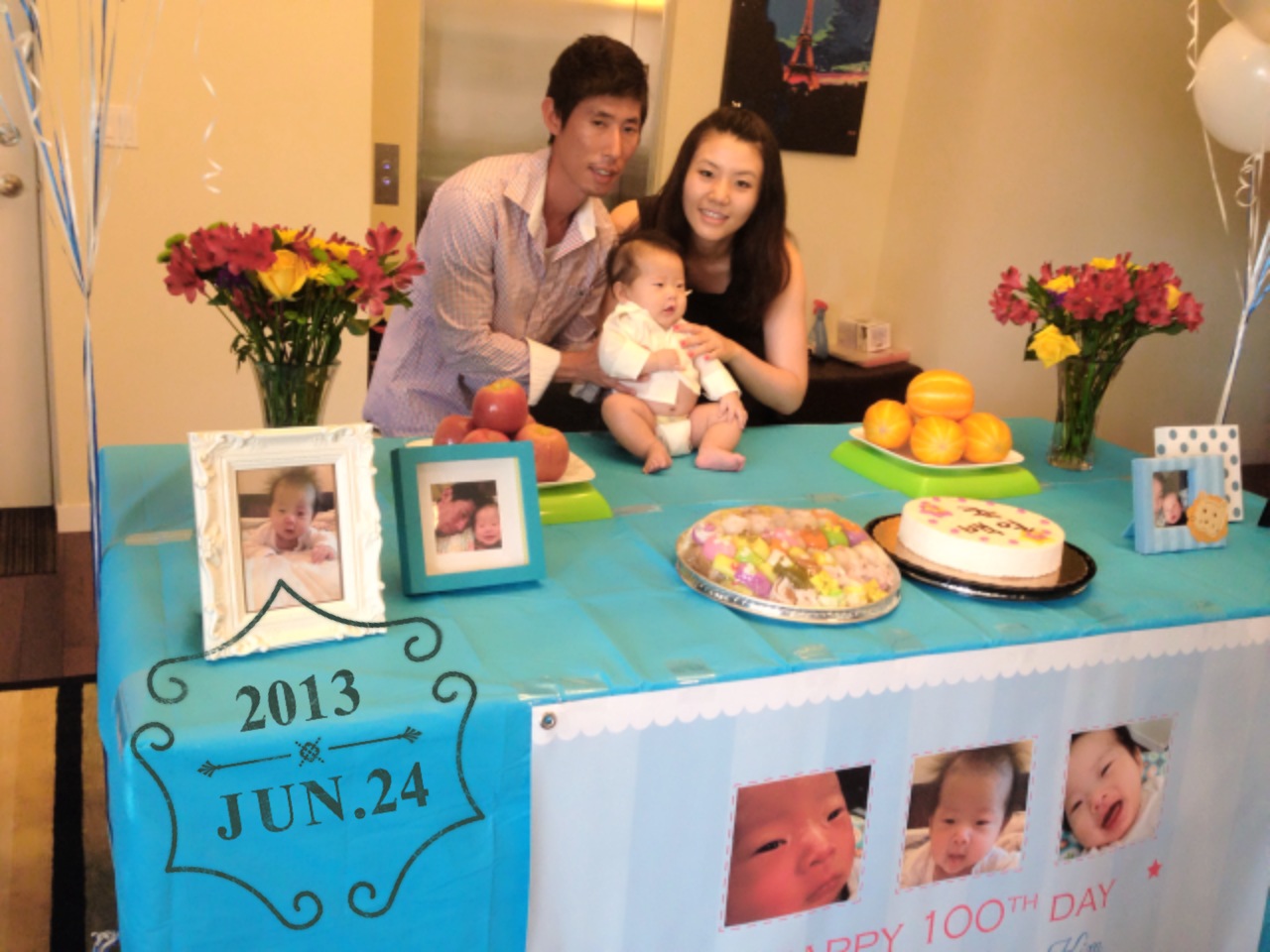 series of fortunate events: 100th day (baekil) celebration