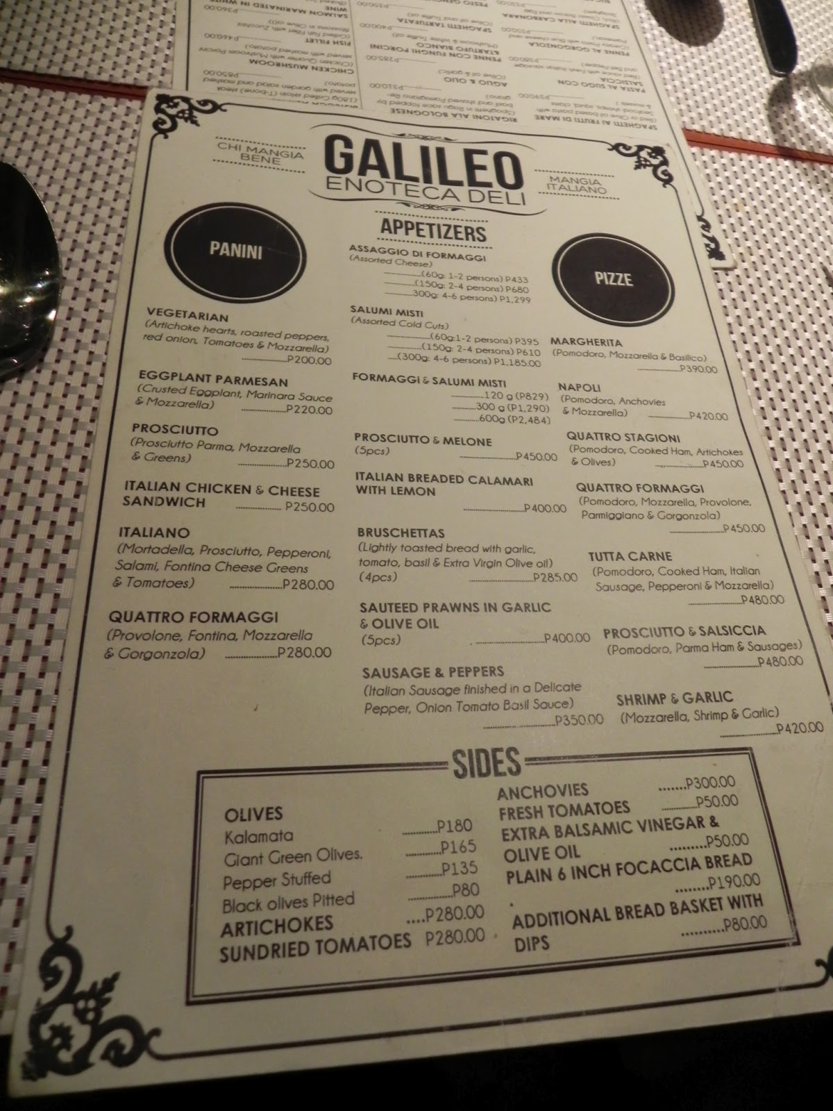 J'aime la vie: Galileo Enoteca