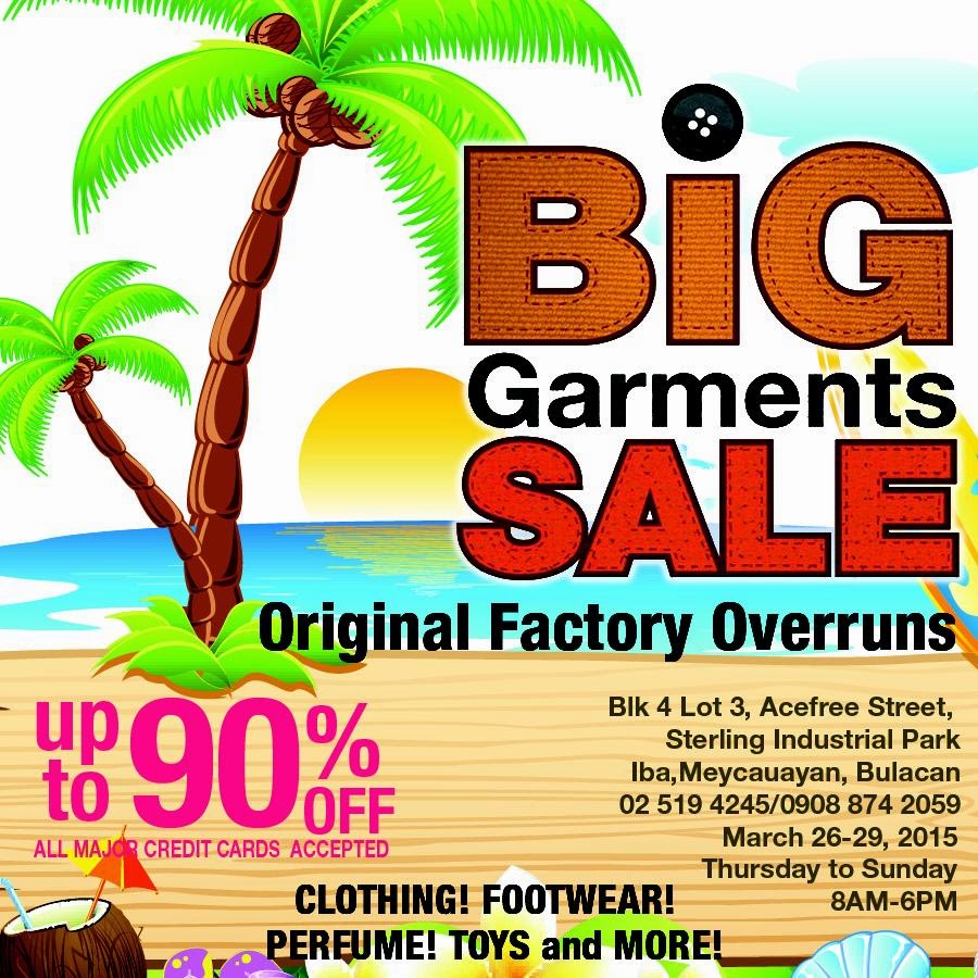 Manila Shopper: Big Garments SALE at Meycauayan Bulacan: March 2015