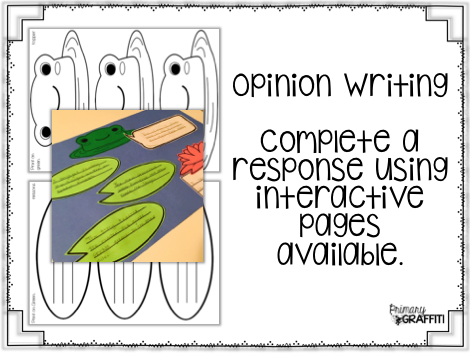 Primary Graffiti: I Don't Want To Be A Frog {Opinion Book Companion}