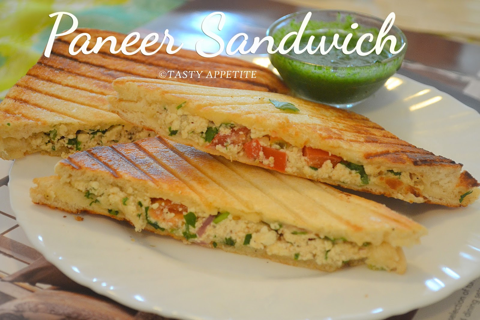 Paneer Sandwich - Grilled Paneer Sandwich Recipe / Easy Sandwich Recipes: