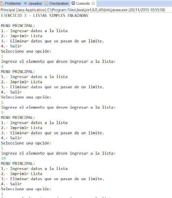 Diversión con Estructura de Datos: Ejercicio 3 - Listas simples enlazadas