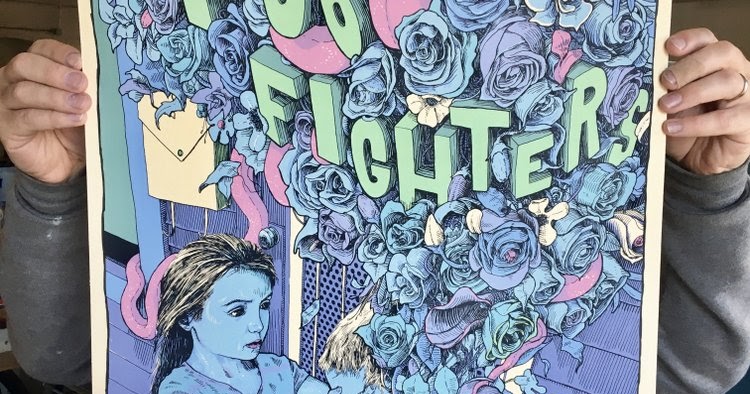 INSIDE THE ROCK POSTER FRAME BLOG: Foo Fighters Birmingham Posters By ...