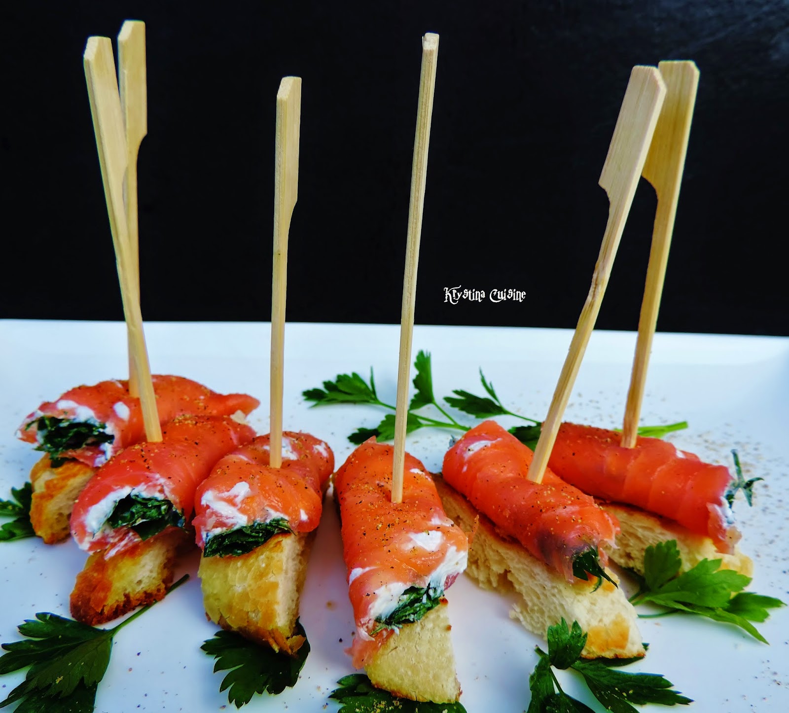 Krystina cuisine: Amuse - Bouche de Saumon Fumé