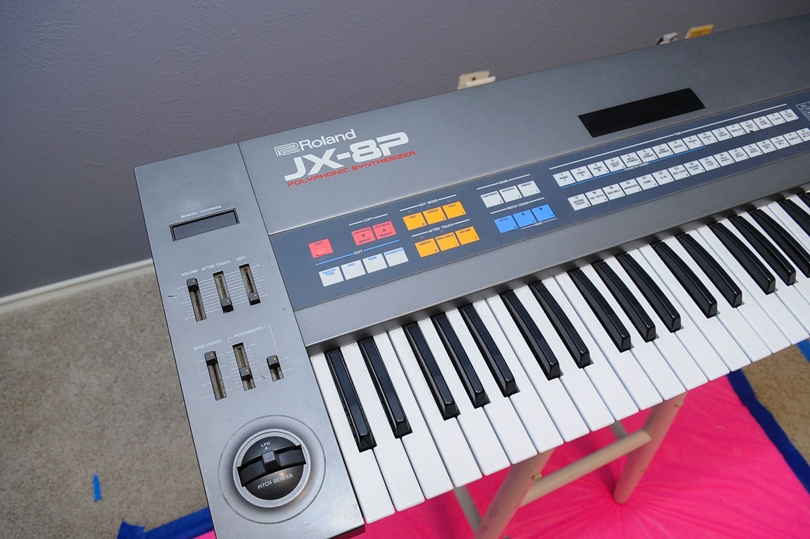 MATRIXSYNTH: Roland JX-8P Vintage Polyphonic Synthesizer SN 545077