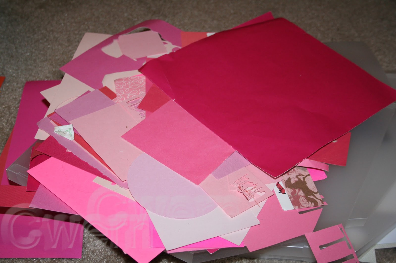 Christina's Creative Expressions: The Secret To Organizing My Paper Scraps.