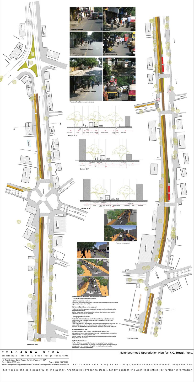 Prasanna Desai Architects: 3. Neighbourhood Upgradation for J.M. Road ...