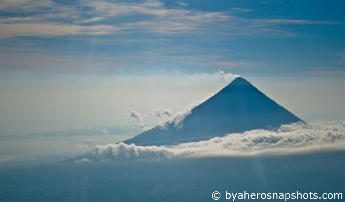 Byahero: Aerial view of Mt. Mayon
