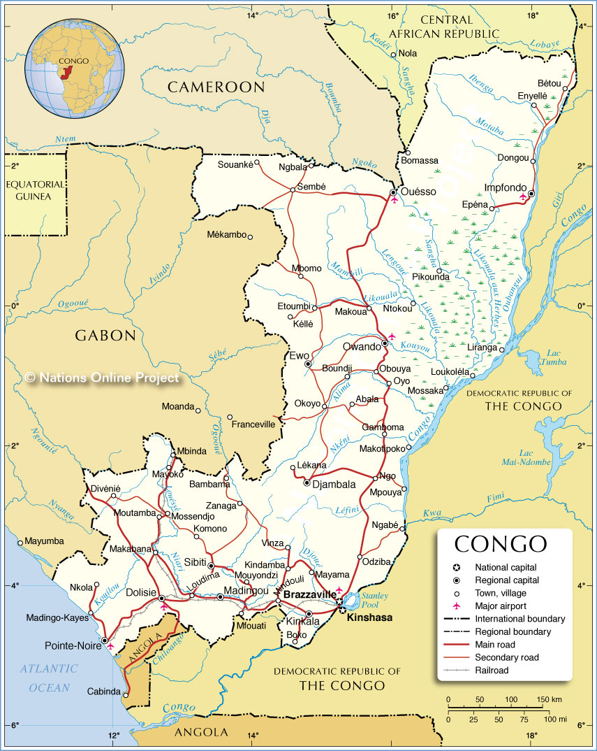 REPÚBLICA DEL CONGO - MAPAS GEOGRÁFICOS DE REPÚBLICA DEL CONGO - Mundo ...