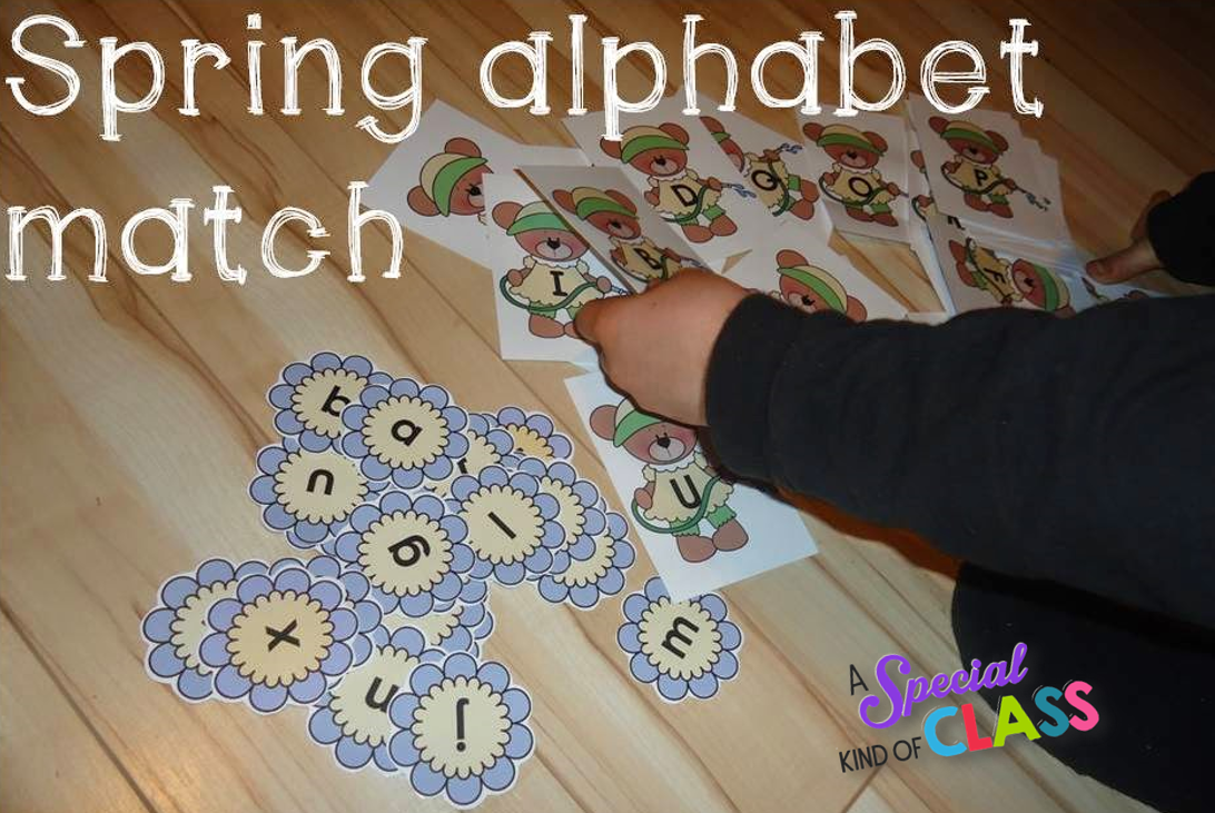 A special kind of class: Spring Alphabet Freebie