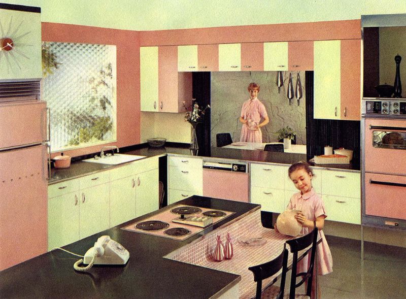 Cool Pics That Show Interior Styles of Kitchens For Each Month of 1960 ...