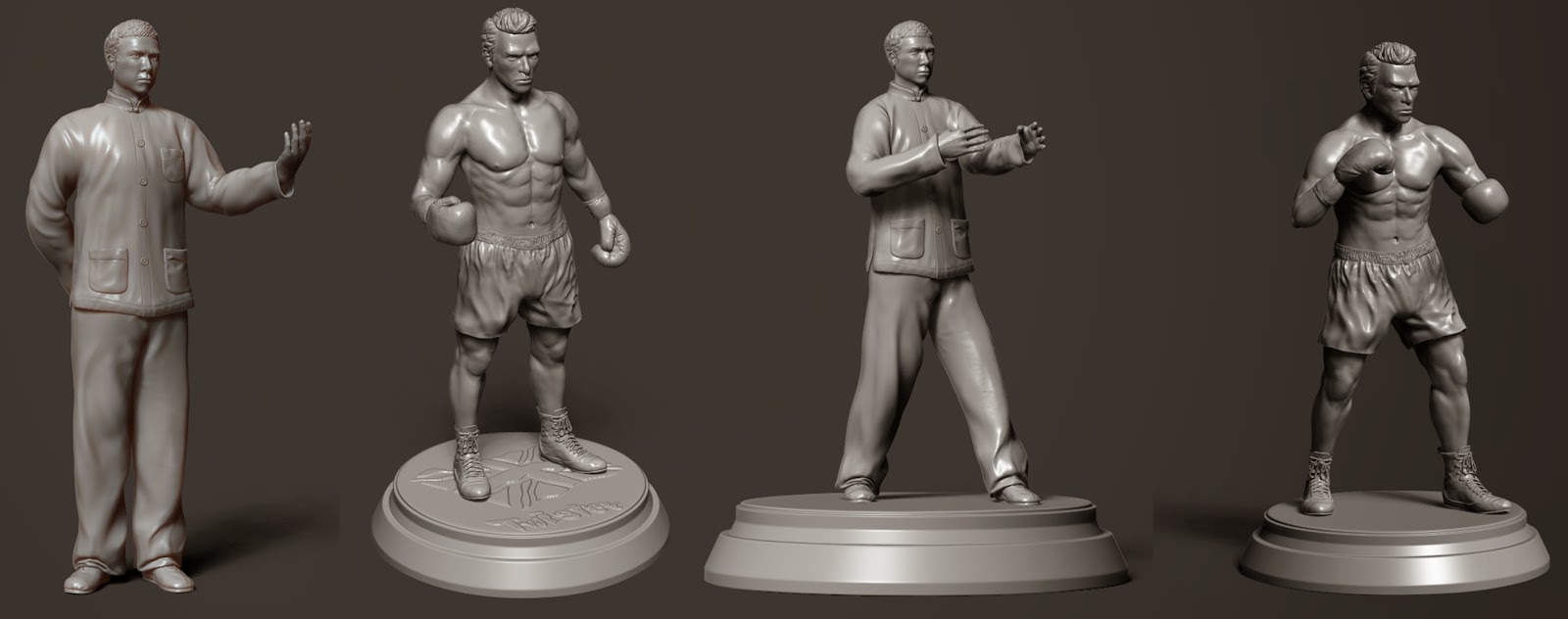 Keung Arts: Final Year Project -IP MAN 2 character sculpt #Update 7