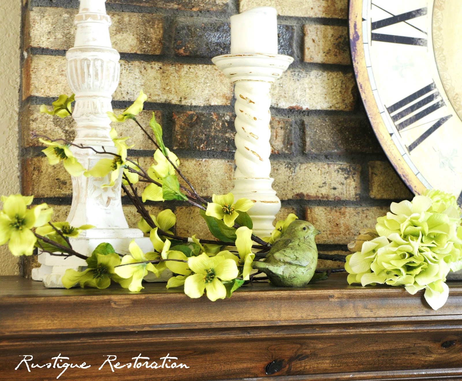 Rustique Restoration: Spring Mantel