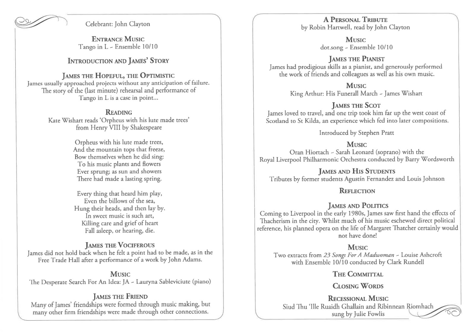 Agustín Fernández, composer: April 2018