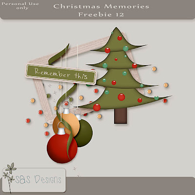 Sas Designs: Christmas Freebie Day 11 & 12
