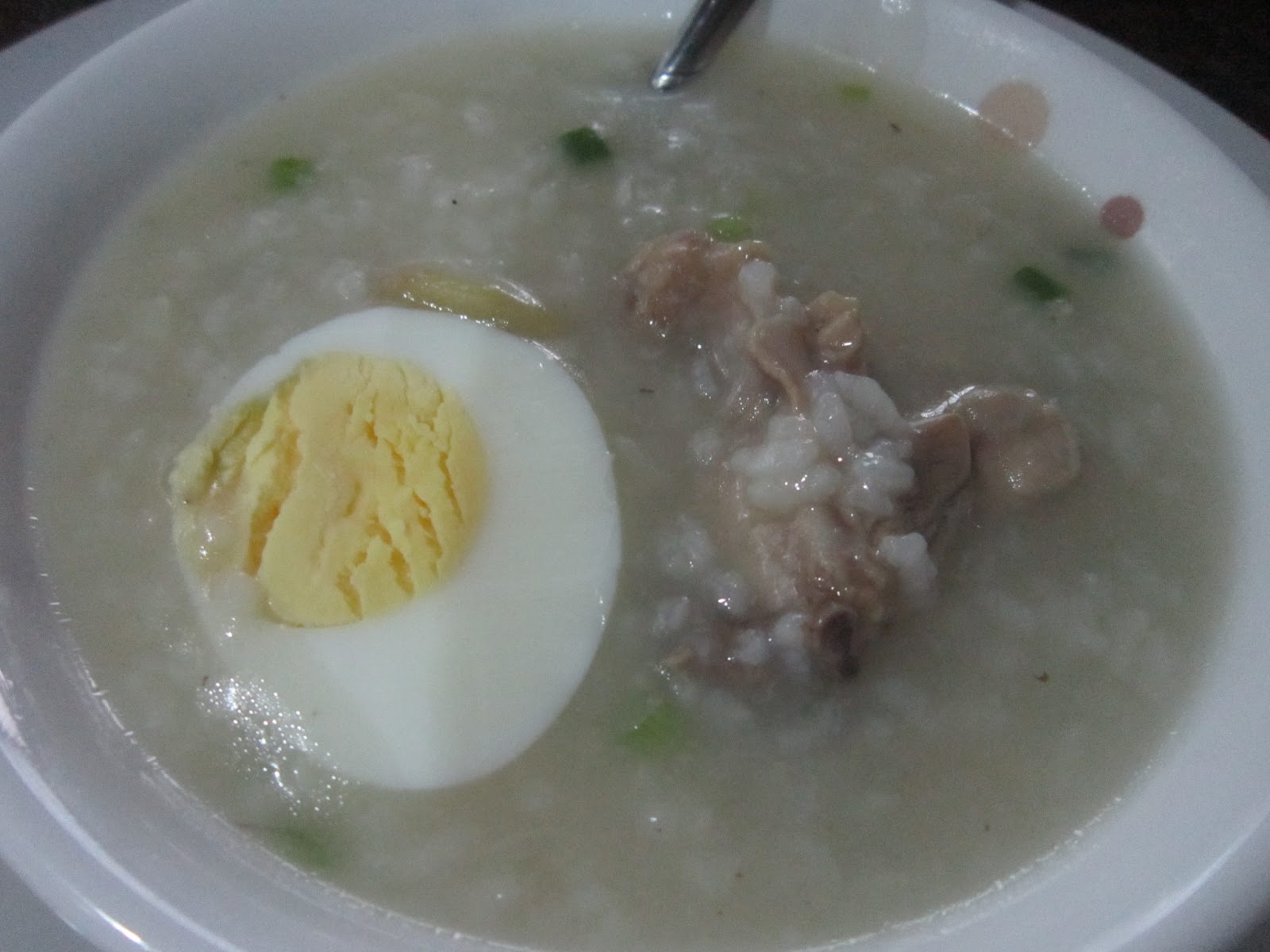 CHICKEN ARROZ CALDO with EGG