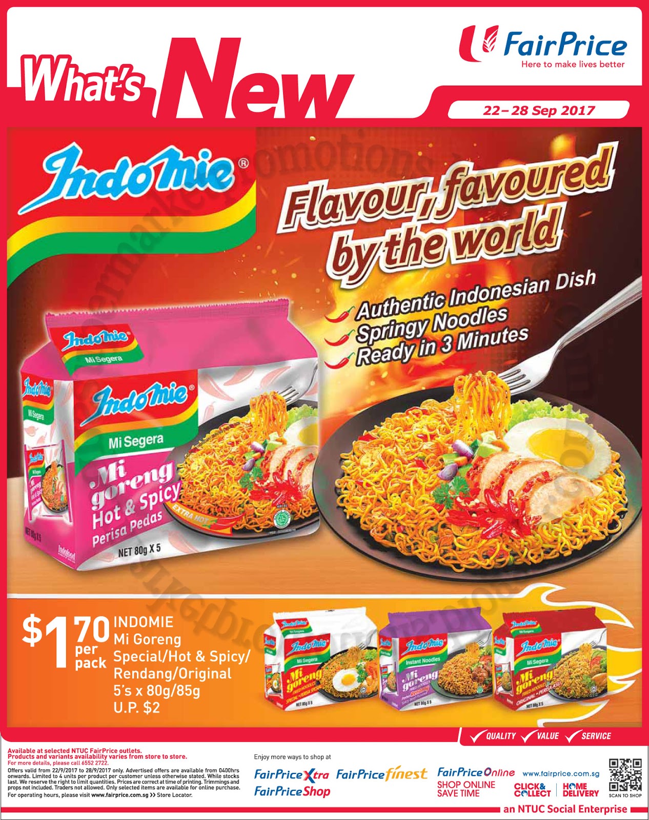 NTUC FairPrice Indomie Promotion 22 - 28 September 2017 ~ Supermarket ...