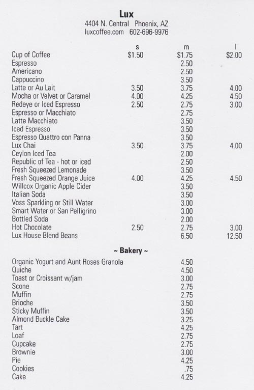 Smiles and Snapdragons: Lux Coffee Bar