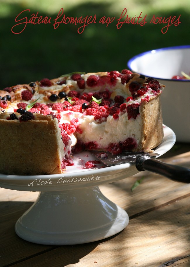 L'Ecole Buissonnière: Gâteau fromager aux fruits rouges