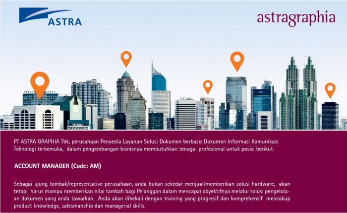 Lowongan Kerja PT ASTRA GRAPHIA Tbk