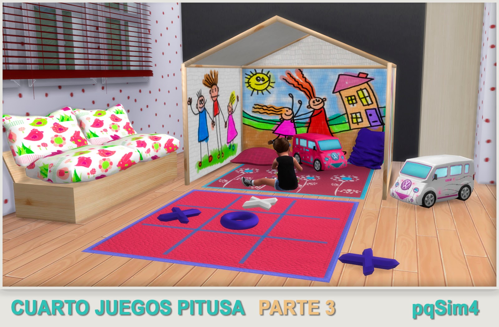 Cuarto de Juegos "Pitusa" Parte Final. Sims 4 Custom Content.