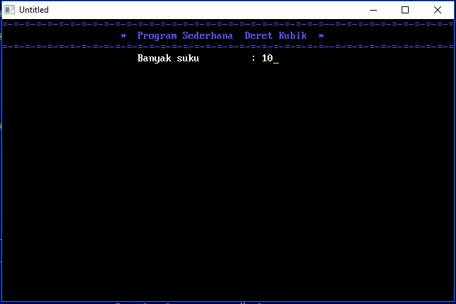 Program Deret (Aritmatika, Geometri, Kuadrat, Kubik) Dalam Satu Program ...