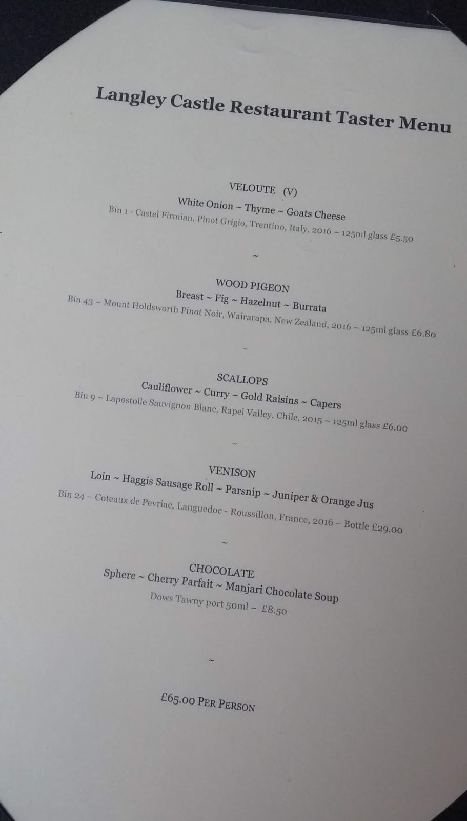 The Secret Diner: Langley Castle