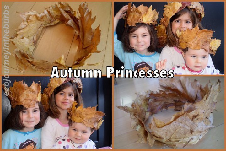 Eco Journey in the Burbs: Autumn Crown Tutorial