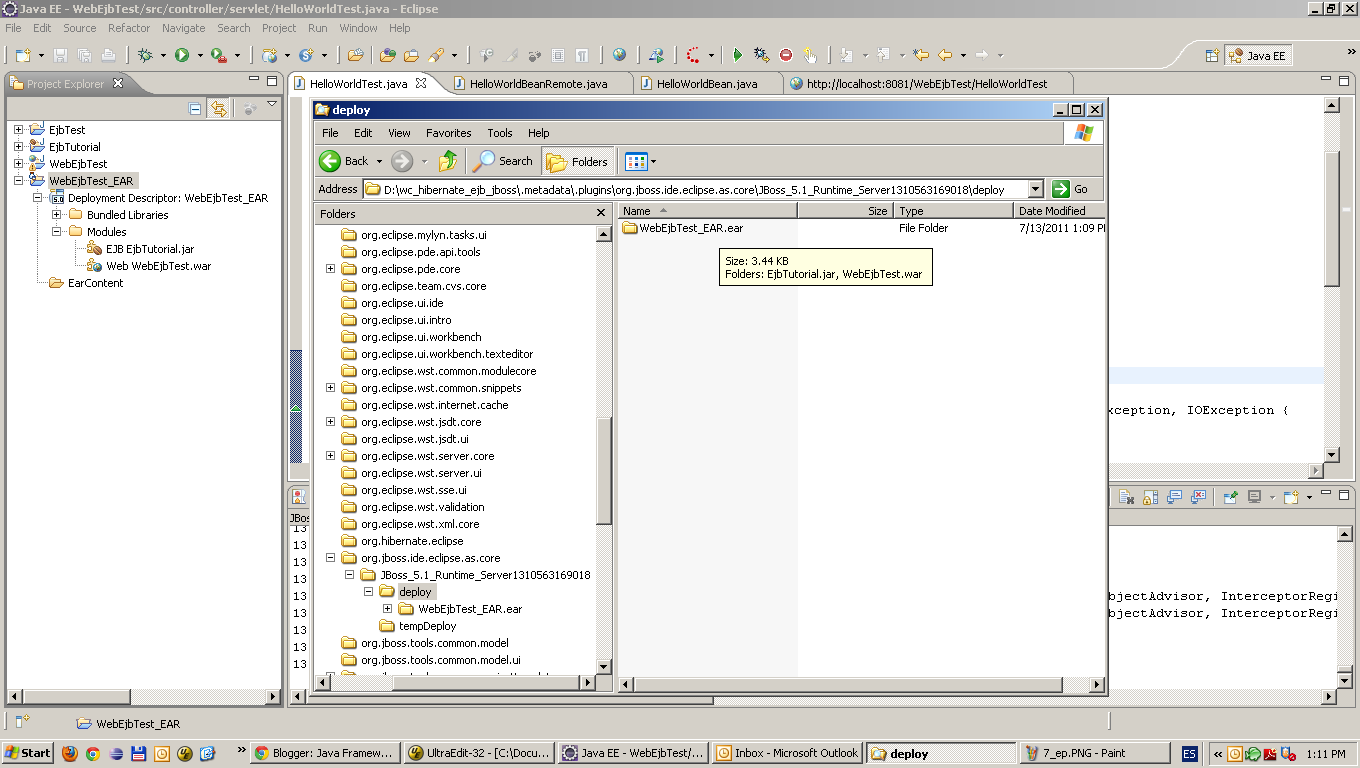 Java Frameworks & APIs: EJB - Configuración Eclipse + JBoss + EJB3 Java Frameworks & APIs: EJB - Configuración Eclipse + JBoss + EJB3