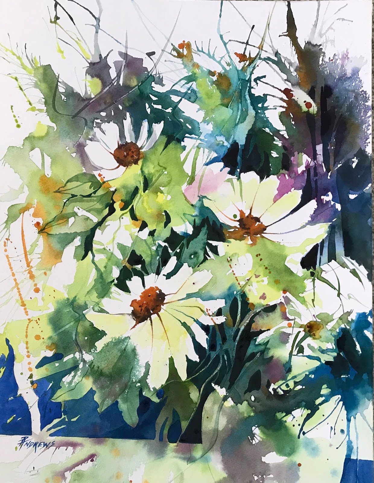 Daily Painters Abstract Gallery: Captured Glory..Watercolor..Texas ...