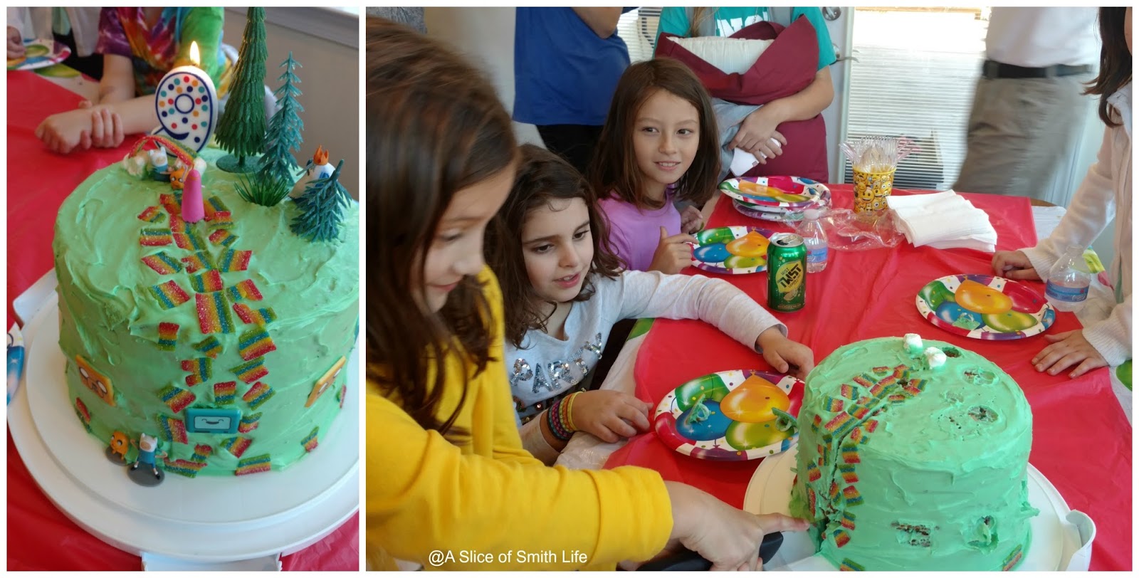 A Slice of Smith Life: Pinata Cake and Adventure Time Birthday Party