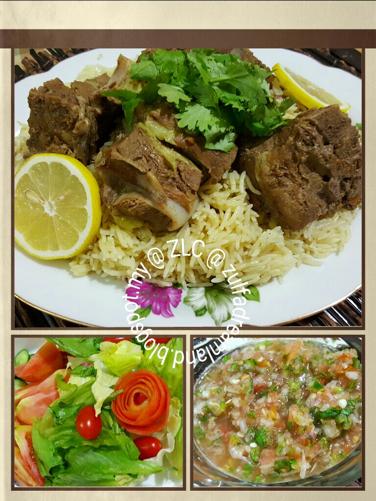 ZULFAZA LOVES COOKING: Iftar 25 : Lamb Mandy (Nasi Arab Mandy Kambing)