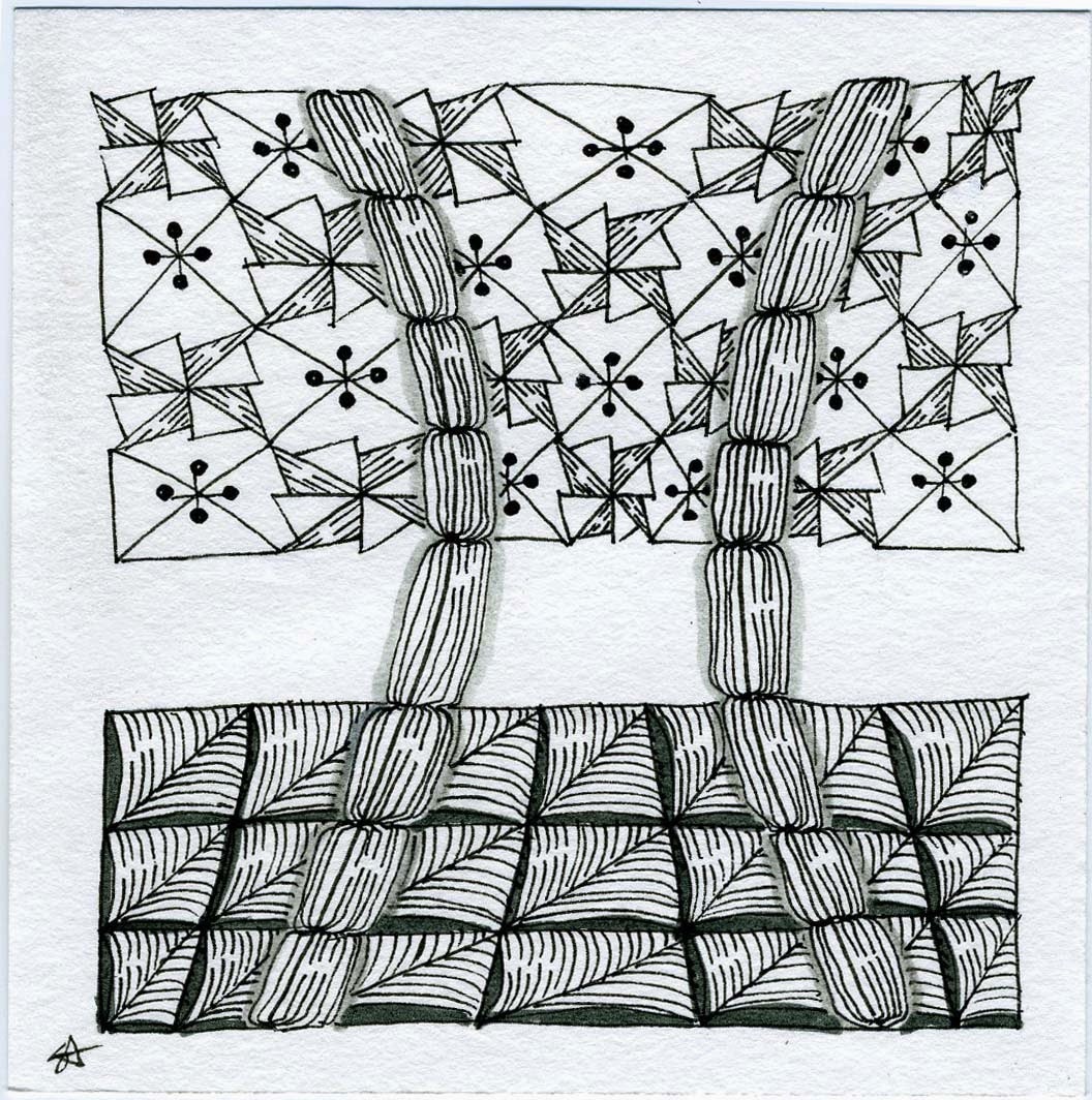 Tickled To Tangle: "It's a String Thing" #32 Tiles