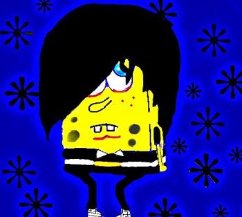 Como desenhar Bob Esponja Emo
