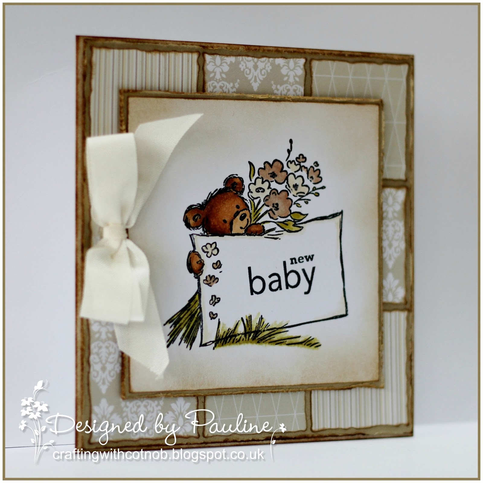 Crafting with Cotnob: A New Baby Note