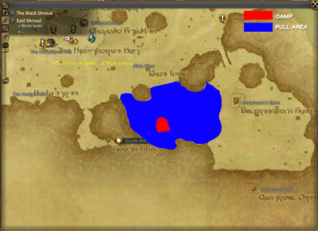 FFXIV ARR Campsite: Level 11-16 Nine Ivies (East Shroud)