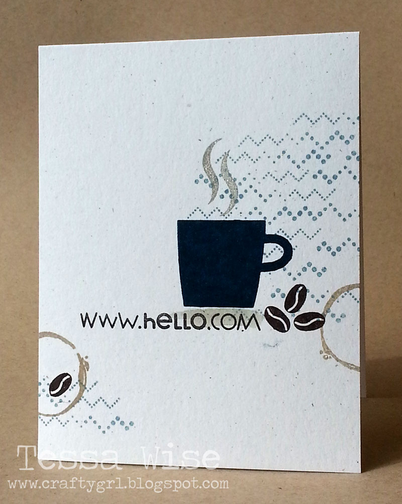 CRAFTY GIRL DESIGNS: Cyber Hello Card
