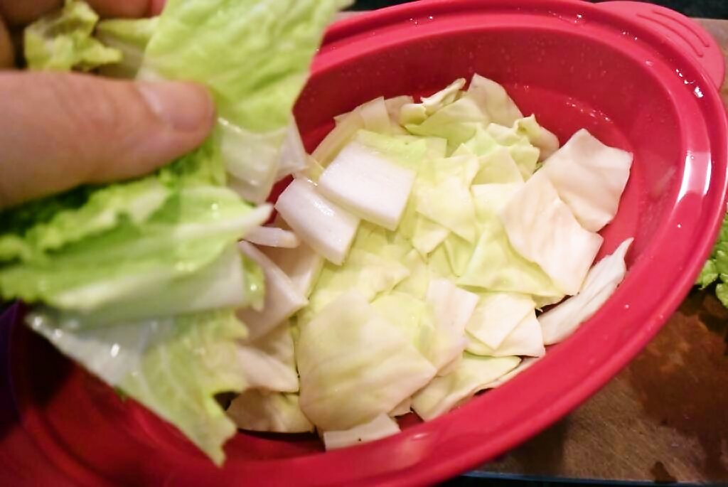 Recipes for Tom: Kyabetsu to hakusai no sakura ebi iri ohitashi ...