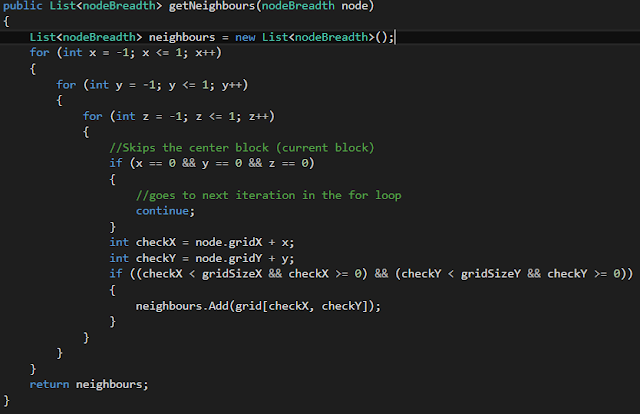 AI in Unity: Breadth-first search on a grid