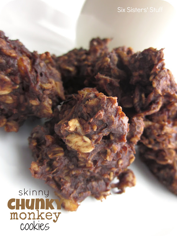 Skinny Chunky Monkey Cookies | Six Sisters' Stuff