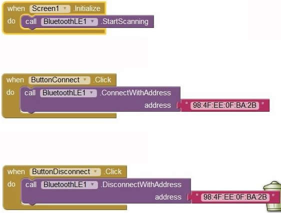 AI2 Inventor Forum News: Bluetooth Advertisements Not Supported & Can't send data to Arduino 101