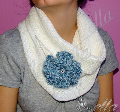 Ella's Place: Fular Tubular Alb